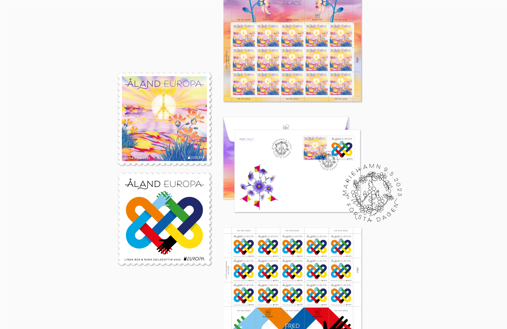 Åland stamps carrying a message of peace – Åland Stamps